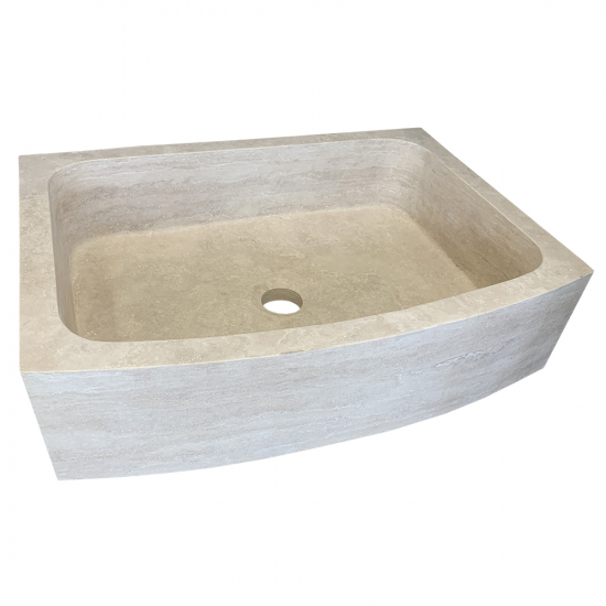 Évier pierre en travertin, marbre, large choix de couleurs | C-Négoce